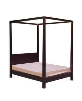 Hansen Teak Four Poster Bed Queen | Wihardja Teak Furniture Singapore