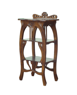 Rubi Teak Display Rack | Wihardja Teak Furniture Singapore