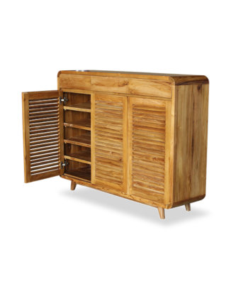Lysander Teak Shoe Cabinet | Wihardja Teak Furniture Singapore