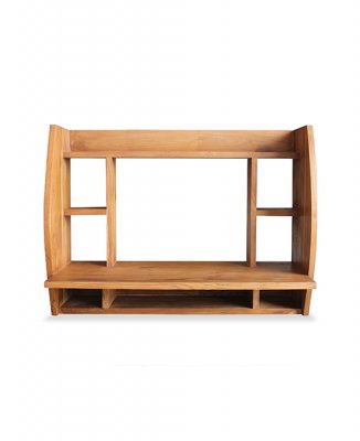 Gwenneth Teak Floating Study Table | Wihardja Teak Furniture Singapore