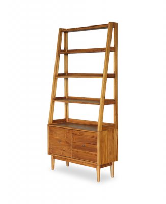 Jazzmin Teak Ladder Shelf | Wihardja Teak Furniture Singapore