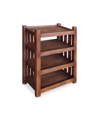 Ivery Teak Shoe Rack | Wihardja Teak Furniture Singapore