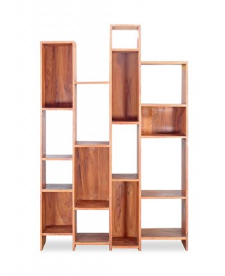 Juliet Minimalist Teak Display Rack | Wihardja Furniture Singapore
