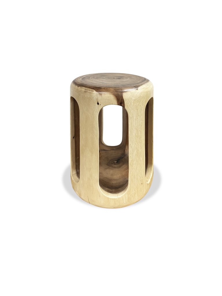 Lorene Suar Wood Stool | Wihardja Teak Furniture Singapore