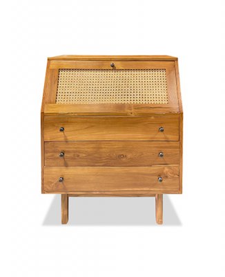 Kenlie Teak Dresser cum Study Table | Wihardja Teak Furniture Singapore