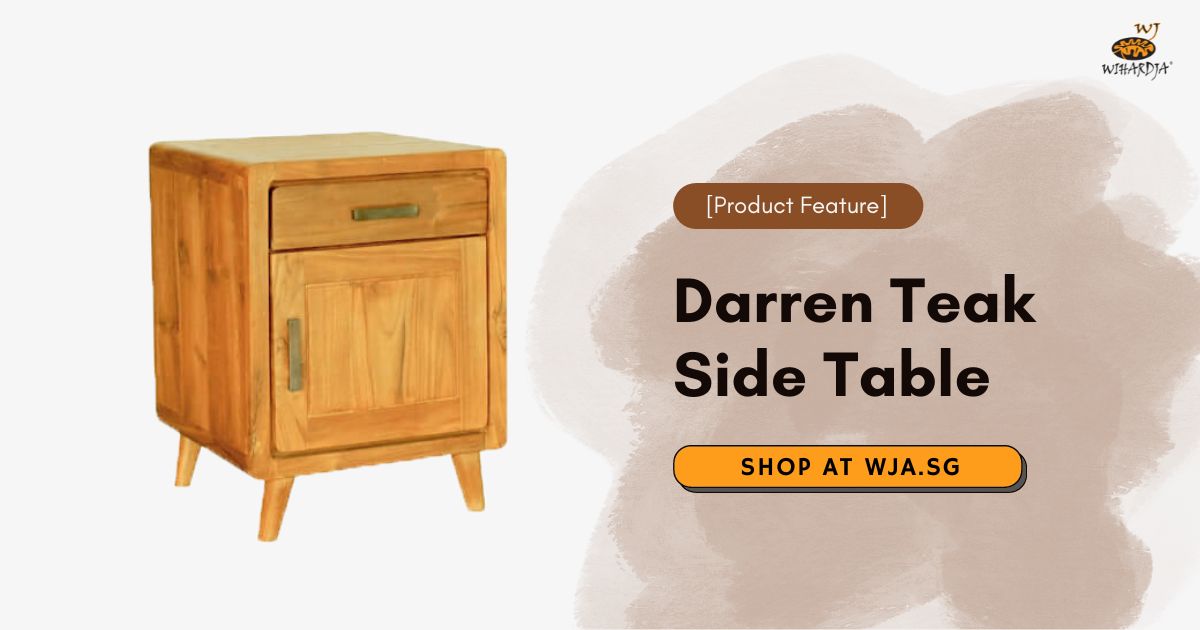 Darren Teak Side Table | Wihardja Teak Furniture Singapore