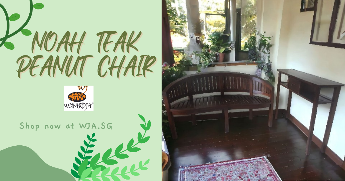 Noah Teak Peanut Chair | Wihardja Furniture Singapore
