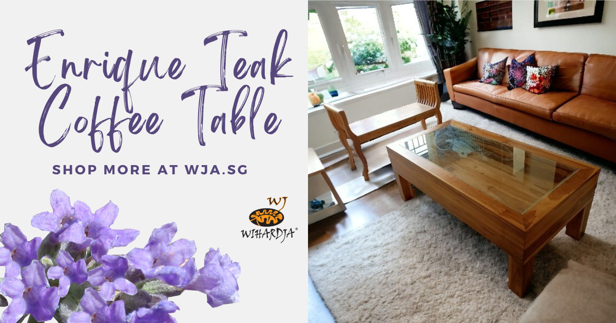 Enrique Teak Coffee Table | Shop Furniture Online in Singapore