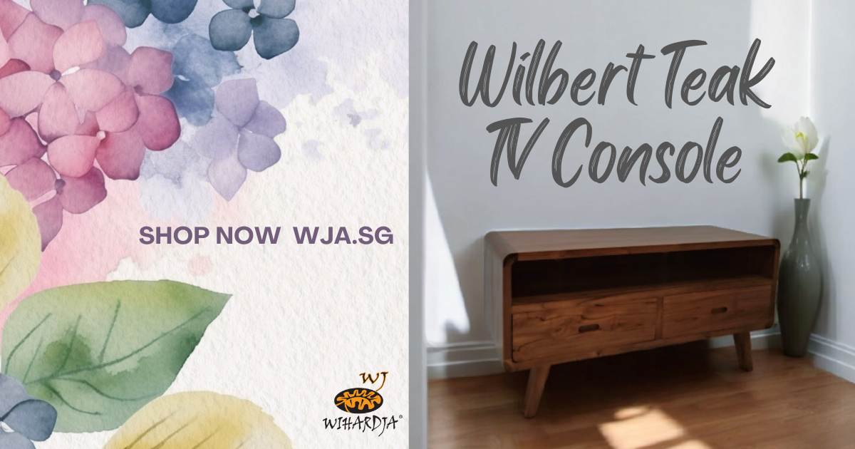 Wilbert Teak TV Console | Wihardja Teak Furniture Singapore