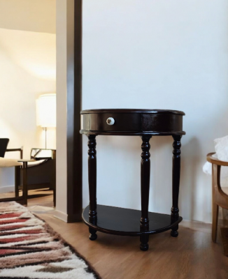 Kenyan Teak Crescent Console | Wihardja Furniture Singapore