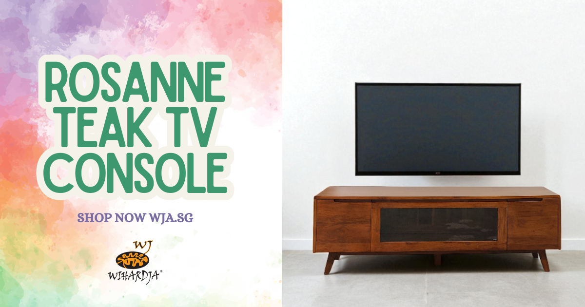 Quintyn Teak TV Console | Wihardja Furniture Singapore